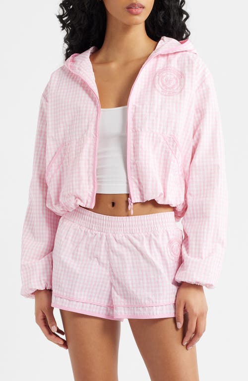 LOVESHACKFANCY LoveShackFancy Gingham Check Logo Shorts